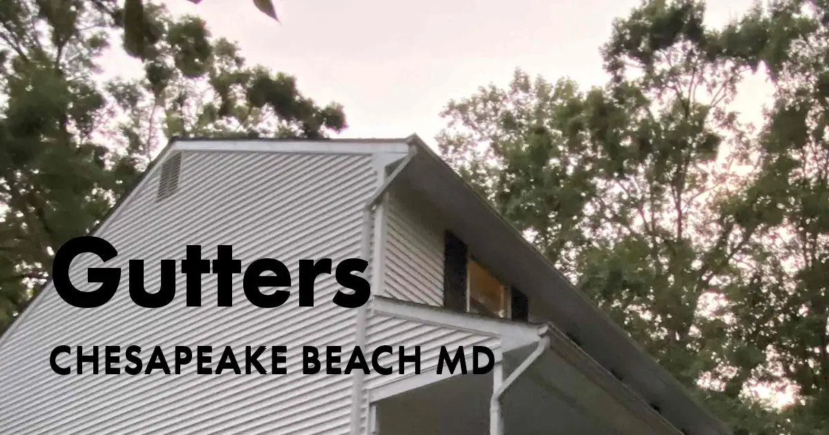 🍁 ⛈️ BEST Seamless Gutters & Gutter Guards Company Near You in Chesapeake Beach MD with ASAP ...